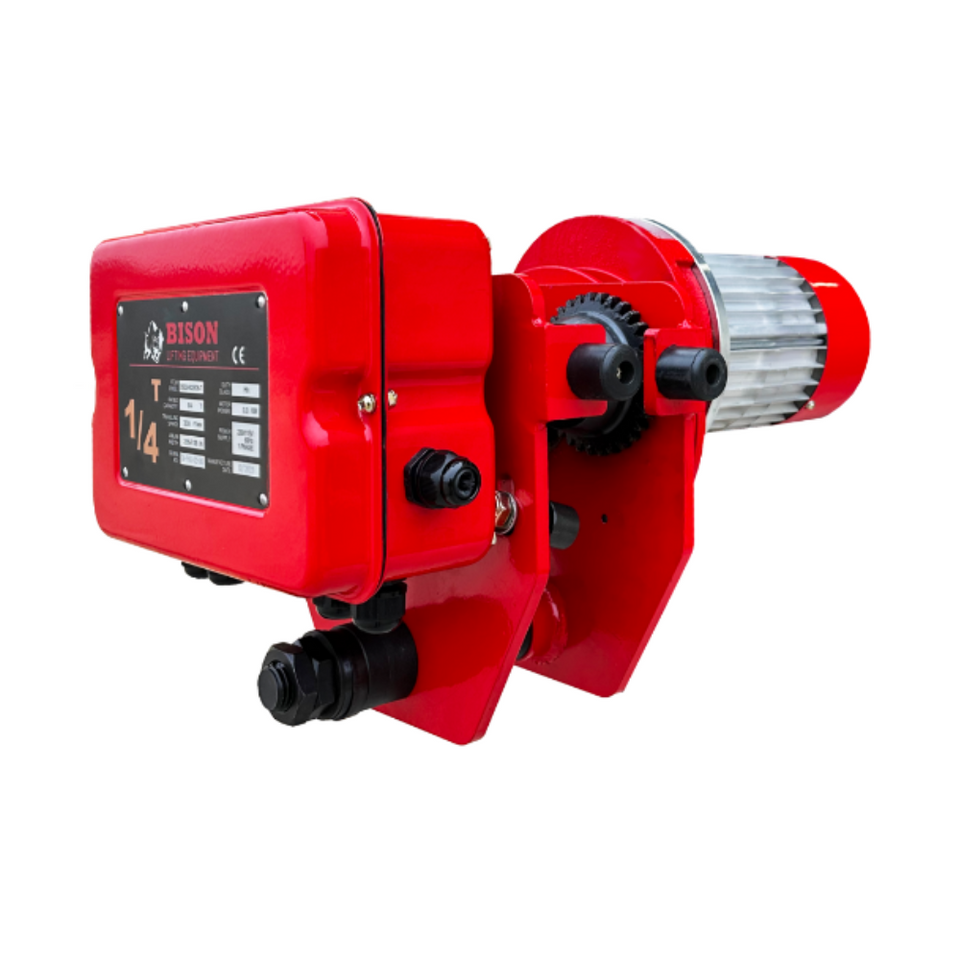 Bison 0.5Ton Single Phase Electric Chain Hoist with Motorized Trolley ...