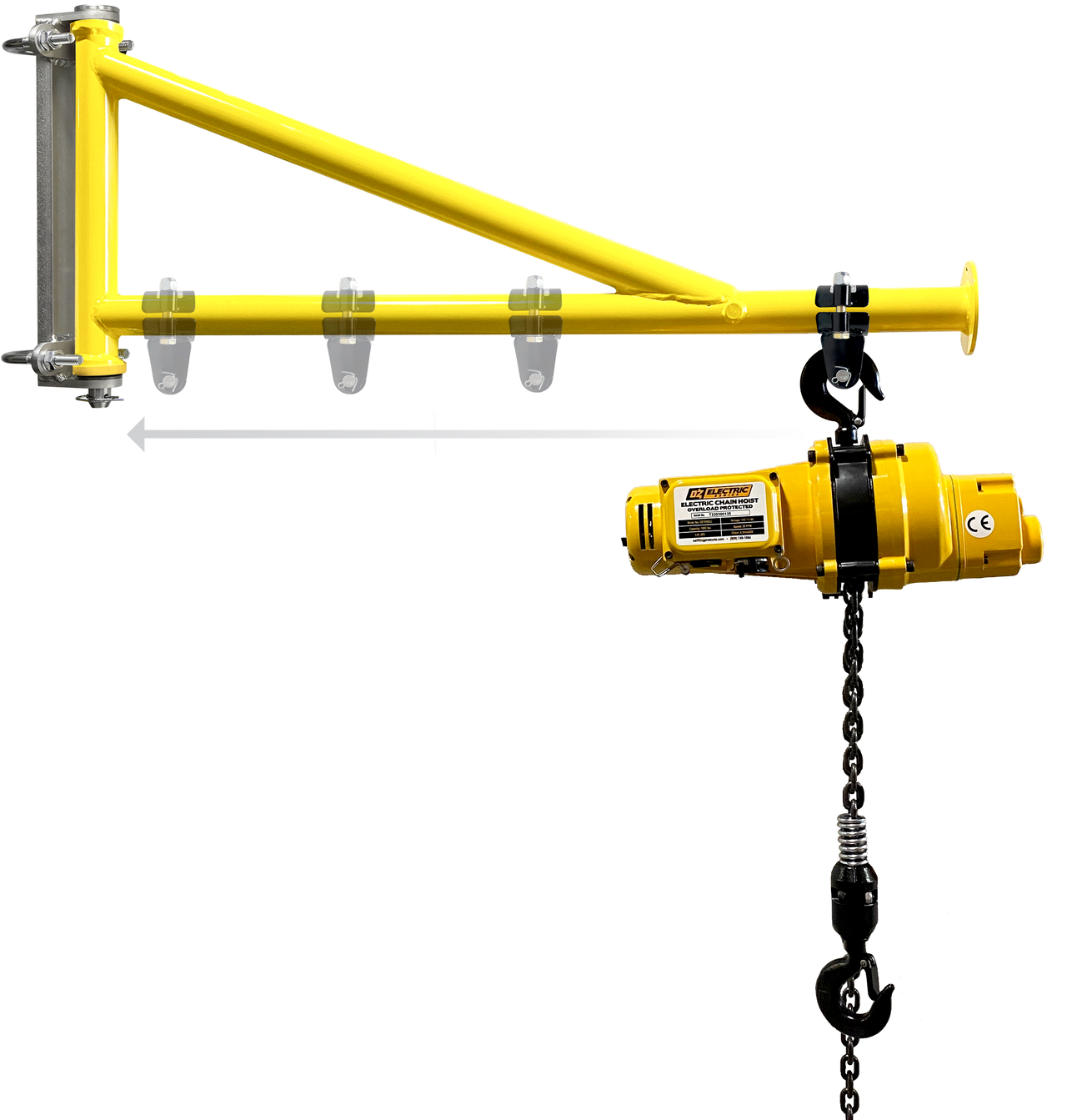 OZ Chain Hoist Swing Arm Clamp OBH-HC – Lifting Equipment Store USA