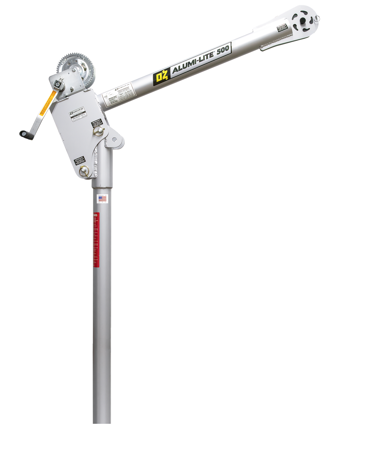 OZ Lifting Alumi-LITE Davit Crane with Carbon Steel Brake Winch ...